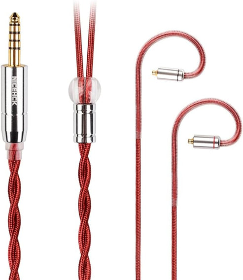 NICEHCK RedAg IEM Cable 4N Monocrystalline Sterling Silver Earphone Re